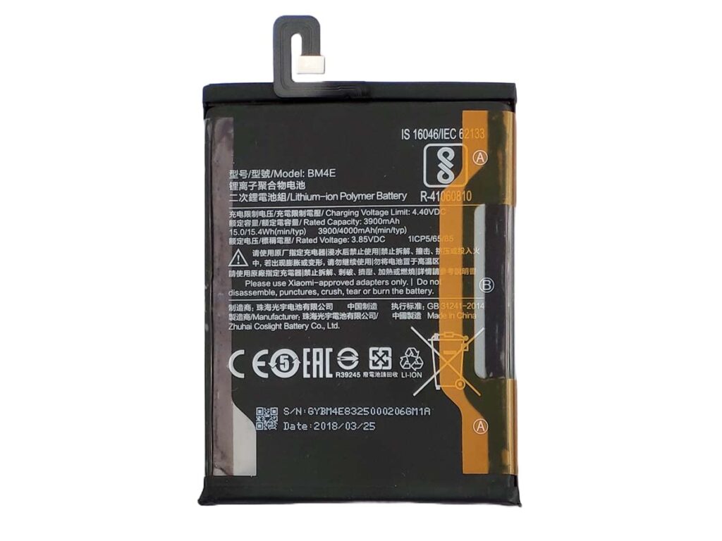 BM4E Battery of 4000mAh for Xiaomi MI Poco F1 100/OriginaI 1 Year ...